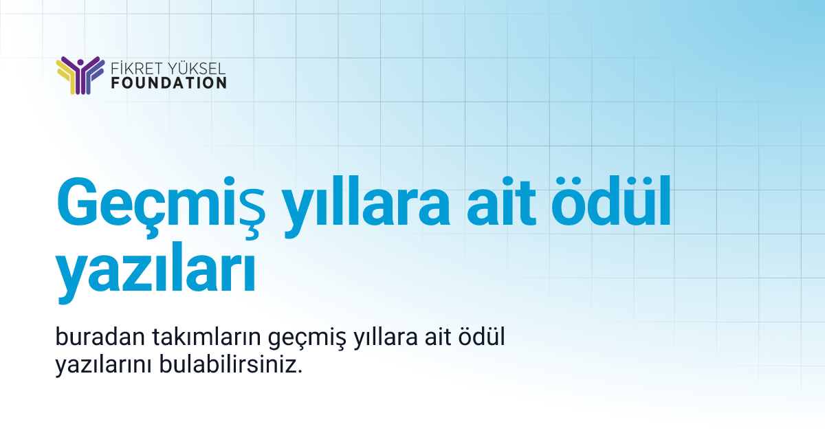 Geçmiş yıllara ait ödül yazıları | FRCTURKEY